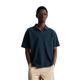 Marc O'Polo Poloshirt MARC O'POLO DENIM "aus reiner Bio-Baumwolle", Herren, Gr. M, navy teal, Obermaterial: 100% Baumwolle, unifarben, relaxed fit, Shirts
