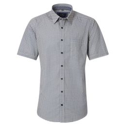 Kurzarmhemd Casamoda "Casamoda Freizeithemd Kurzarm Print", Herren, Gr. 6XL, Normalgr&ouml;&szlig;en, gelb, 100% Baumwolle, bedruckt, comfort fit, Hemden
