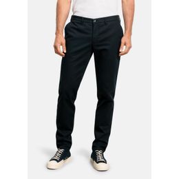 Stoffhose OLYMP "OLYMP Chino, slim fit", Herren, Gr. 32, L&auml;nge 30, marine, 67% Baumwolle, 24% Tencel, 7% Polyester, 2% Elasthan, Hosen Stoffhose