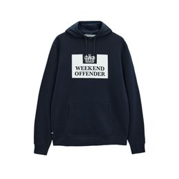 Sweatshirt Weekend Offender "HM SERVICE CLASSIC HOODIE Herren", Herren, Gr. L, navy, Sweatware, 100% Baumwolle, normal, Rundhals, Sweatshirts Sweatshirt, Pullover Herren, Kapuzensweater, Sweatshirt, Sporthoodie, Sale