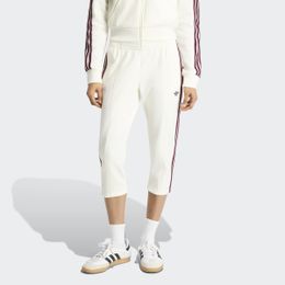 Sporthose adidas originals "3/4 SUPERSTAR", Damen, Gr. M, N-Gr, sanftes wei&szlig;, normal, gr., Obermaterial: 50% Baumwolle, 43% Polyester, 7% Elasthan, Hosen Sporthose