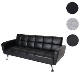 Mendler Sofa HWC-K19, Couch Schlafsofa G&auml;stebett Bettsofa Klappsofa, Nosagfederung Schlaffunktion 203cm ~ Va 89552