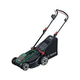 Bosch Akku-Rasenm&auml;her Rotak18V2-43, 36 Volt (2x18V) gr&uuml;n/schwarz, 2x Li-Ionen Akku 4,0Ah, POWER FOR ALL ALLIANCE