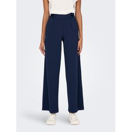 Jacqueline de Yong Jerseyhose JDY "JDYGEGGO NEW LONG PANT JRS NOOS", Damen, Gr. L (40), L&auml;nge 32, schwarz (schwarz iris detail:schwarz buttons), Jersey, Obermaterial: 95% Polyester, 5% Elasthan, unifarben, relaxed fit lang, Hosen Jerseyhose, Materialmix, Topseller