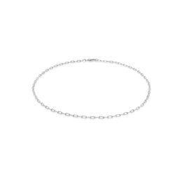 Choker Elli "Halskette Choker Gliederkette Oval Trend 925 Silber" Gr. 36, silber, Halsketten, Damen, ohne Stein, Silber 925 (Sterlingsilber), Choker