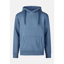 Kapuzenpullover SALZHAUT "Hoodie HEFF", Herren, Gr. XL, blau (jeans), Obermaterial: 55% Baumwolle CO. 45% Polyester PES., Pullover Kapuzenpullover