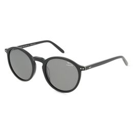 Jaguar J 7282 | Unisex-Sonnenbrille | Fassung: Vollrand, Rund, Acetat, Schwarz | Glasfarbe: Grau