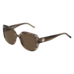 JOOP! JP 7256 | Damen-Sonnenbrille | Fassung: Vollrand, Butterfly, Acetat, Creme Beige | Glasfarbe: Grau