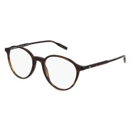 Montblanc MB0291O Brille Herren | Fassung: Vollrand, Rund, Havanna