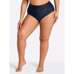 sheego Gro&szlig;e Gr&ouml;&szlig;en Badehose mit Wickel-Detail und Shaping-Effekt, tiefblau, Gr&ouml;&szlig;e 46 - Damen