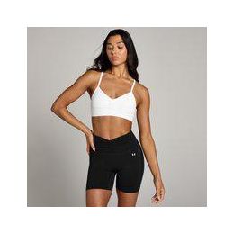 MP Damen TeMPo Sport-BH mit geraffter Vorderseite &ndash; Wei&szlig; - M