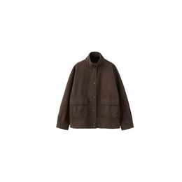 Mango Between-Season Jacket 'Eugenie' female Brown size XL