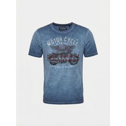 KOROSHI Shirt male size M Blue / Light blue / Wine red