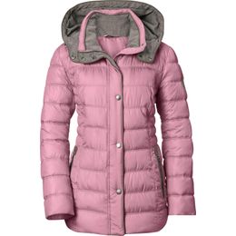 CR&Eacute;ATION L Damen Steppjacke mit abnehmbarer Kapuze mauve Gr&ouml;&szlig;e 36