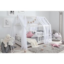 Ticaa T&uuml;ll-Set f&uuml;r Hausbett "Kay" wei&szlig;