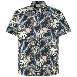 Jack & Jones Herren Gro&szlig;e Gr&ouml;&szlig;en | Jack&Jones Freizeithemd mit floralem Muster Farbe schwarz Gr&ouml;&szlig;e: 7XL