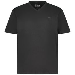 Herren Gro&szlig;e Gr&ouml;&szlig;en | s.Oliver Basic-T-Shirt Farbe schwarz Gr&ouml;&szlig;e: 6XL