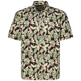 Herren Gro&szlig;e Gr&ouml;&szlig;en | North Freizeithemd mit floralem Muster Farbe schwarz Gr&ouml;&szlig;e: 6XL