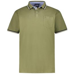 Gro&szlig;e Gr&ouml;&szlig;en North Poloshirt mit Elasthan Farbe oliv Gr&ouml;&szlig;e: 10XL