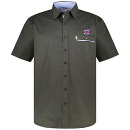 Herren Gro&szlig;e Gr&ouml;&szlig;en | Kamro Freizeithemd aus Baumwolle Farbe oliv Gr&ouml;&szlig;e: 5XL