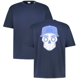 Gro&szlig;e Gr&ouml;&szlig;en Pfundskerl T-Shirt mit R&uuml;ckenprint Farbe dunkelblau Gr&ouml;&szlig;e: 4XL