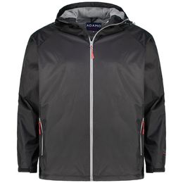 Gro&szlig;e Gr&ouml;&szlig;en ADAMO Packbare Regenjacke mit Mesh-Innenfutter, wasserdicht Farbe schwarz Gr&ouml;&szlig;e: 3XL