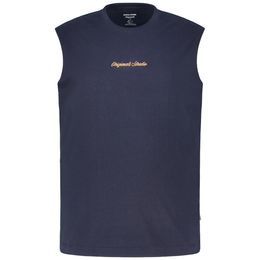 Jack & Jones Herren Gro&szlig;e Gr&ouml;&szlig;en | Jack&Jones Tanktop mit Label-Stickerei Farbe marine Gr&ouml;&szlig;e: 6XL