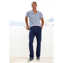 H.I.S. H.I.S Herren Henleyshirt, hellblau, Gr&ouml;&szlig;e M (48/50)