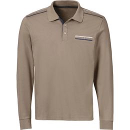 CR&Eacute;ATION L Herren Poloshirt schlamm Gr&ouml;&szlig;e 44/46