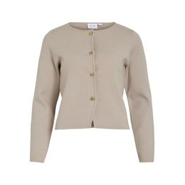 Vila Strickjacke Damen Gr&ouml;&szlig;e S taupe