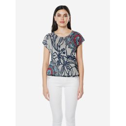 KOROSHI Shirt female size XXL marine blue / Sky blue / Grey / Red
