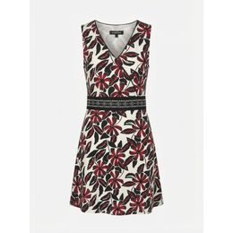 Koroshi Kleid Damen Gr&ouml;&szlig;e 44 rot / schwarz / offwhite Sommerkleid