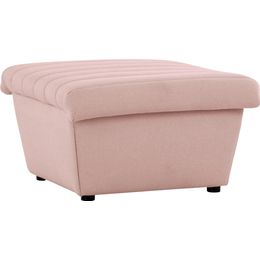 Hocker, B:74cm H:43cm T:85cm, rosa, LOOKS by Wolfgang Joop, 100% Polyester, Wohnzimmer, Hocker, "LOOKS VIII", Quersteppung, passend zur Serie LOOKS