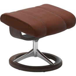 Fu&szlig;hocker stressless, B:54cm H:41cm T:39cm, braun, Leder BATICK: BATICK ist ein leicht korrigiertes, durchgef&auml;rbtes und genarbtes M&ouml;belleder, bei dem