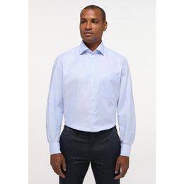 Eterna Herren Langarmhemd "COMFORT FIT", blau, Gr. 45, Twill, 100% Baumwolle, Hemden, NON IRON (b&uuml;gelfrei)