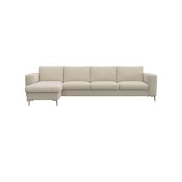 Ecksofa FLEXLUX, B:295cm H:85cm T:159cm, wei&szlig;, 100% Polyester, Wohnzimmer, Sofas, "Fiore, super bequem durch hochwertigen Sitzaufbau mit Kaltschaum",