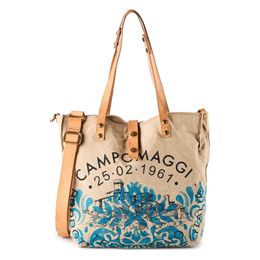 Campomaggi Shopper 'Manici' Damen Gr&ouml;&szlig;e One Size beige / hellblau