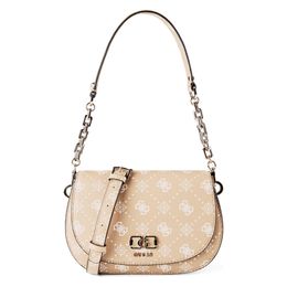 Guess Schultertasche 'Emelie' Damen Gr&ouml;&szlig;e One Size hellbraun / wei&szlig;