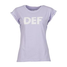 Kurzarmshirt DEF "DEF Damen DEF Her Secret T-Shirt", Damen, Gr. S, lila, 100% Baumwolle, bedruckt, normal, Rundhals, Shirts