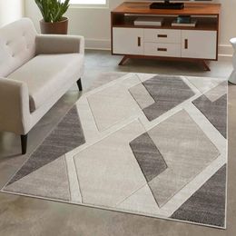 Teppich Carpet City, B:80cm H:11mm L:150cm, braun, Obermaterial: 100% Polypropylen, Wohnzimmer, Teppiche, "BONITO 7167", L&auml;ufer, Flachflor,