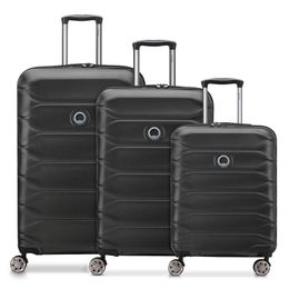 Delsey Paris Suitcase Set 'Meteor' male Black size One Size