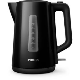 Philips Wasserkocher "HD9318/20 Daily Collection", B:23,3cm H:25,3cm T:16cm, schwarz, Wasserkocher, Trockengehschutz, Schwarz