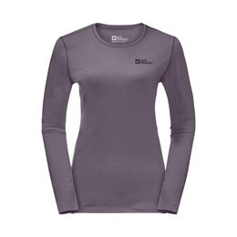 Jack Wolfskin Damen Rundhalspullover "SKY THERMAL L/S W", lila, Gr. XS, Hauptmaterial: 100% Polyester, Pullover