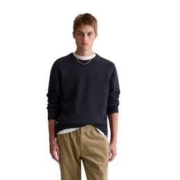 Marc O'Polo Herren Rundhalspullover "aus Bio-Baumwoll"blau depths, Gr. XXL, MARC O'POLO DENIM, unifarben, Obermaterial: 84% Baumwolle, 16% Polyamid, Pullover