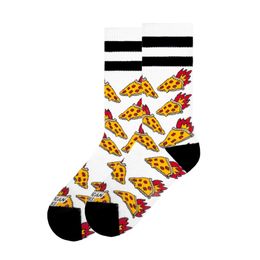 American Socks Socken 'Pizza Inferno' Herren Gr&ouml;&szlig;e 19/55 wei&szlig;