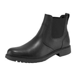 Timberland Herren Chelseaboots "Stormbucks Chelsea", Gr. 41, schwarz, Leder, Textil, Schuhe, Stiefelette, Winterschuhe, Ankle Boots