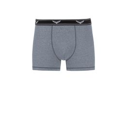 TRIGEMA Herren Boxer "TRIGEMA Bequeme Pants mit Webgummibund", Gr. S, grau, 95% Baumwolle, 5% Elastan, Unterhosen