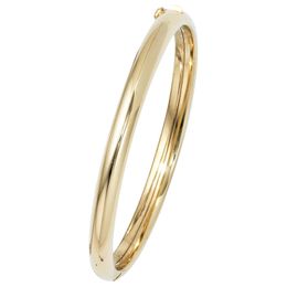 Jobo Damen Armreif "Armband oval", Gelbgold 585, gelb, Gelbgold 585, Armb&auml;nder, 585 Gold
