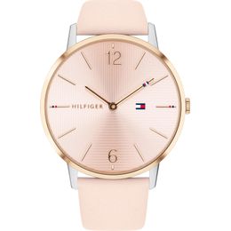 Tommy Hilfiger Damen Quarzuhr "ALEX", rosa, Armbanduhren, Armbanduhr, Damenuhr, analog, Lederarmband