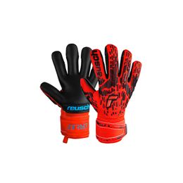 Reusch Kinder Torwarthandschuhe "Attrakt Freegel Silver Junior", rot, Gr. 4, mehrfarbig, 56% Elastodien, 30% Polyester, 8% Polypropylen, 3%